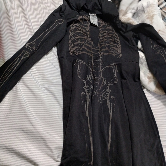 Spirit | Dresses | Spirit Black And Gray Skeleton Dress | Poshmark